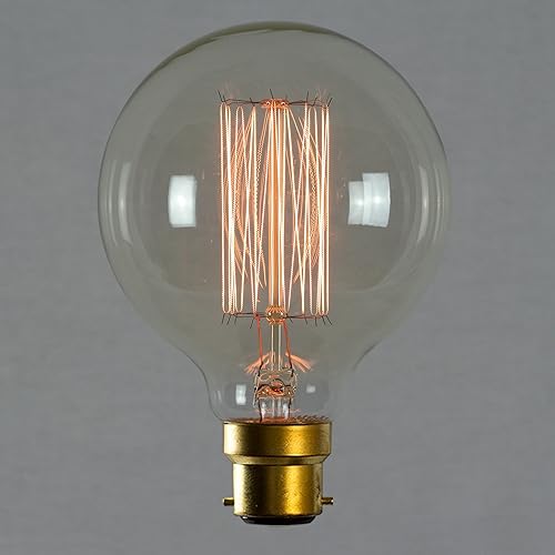 Retro Vintage LED 4w Globe Edison Style Filament Bulb Smoked Gold Glass ...