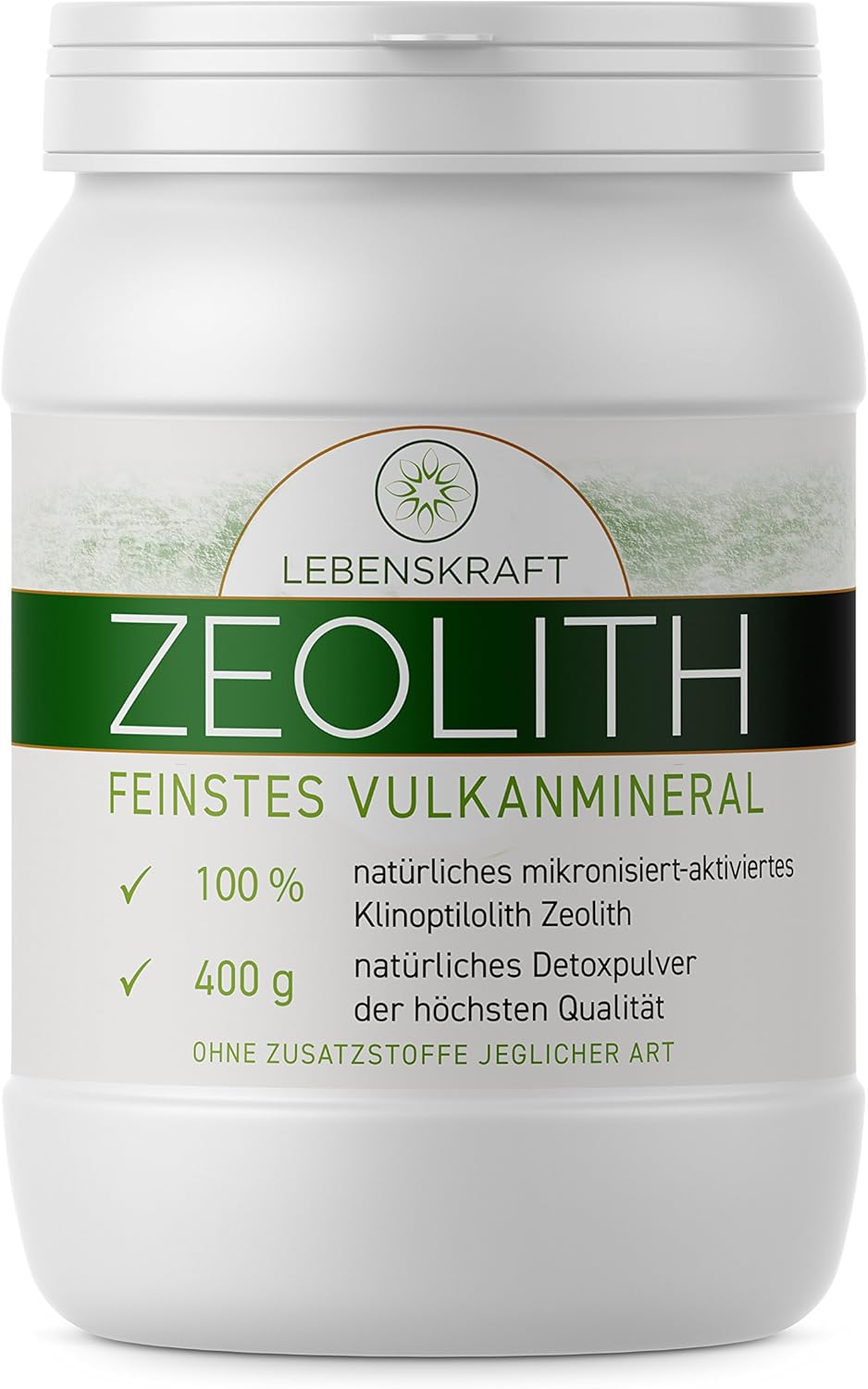 Zeolith-Pulver von Lebenskraft 400g Dose, Zeolith-Klinoptilolith aus ...