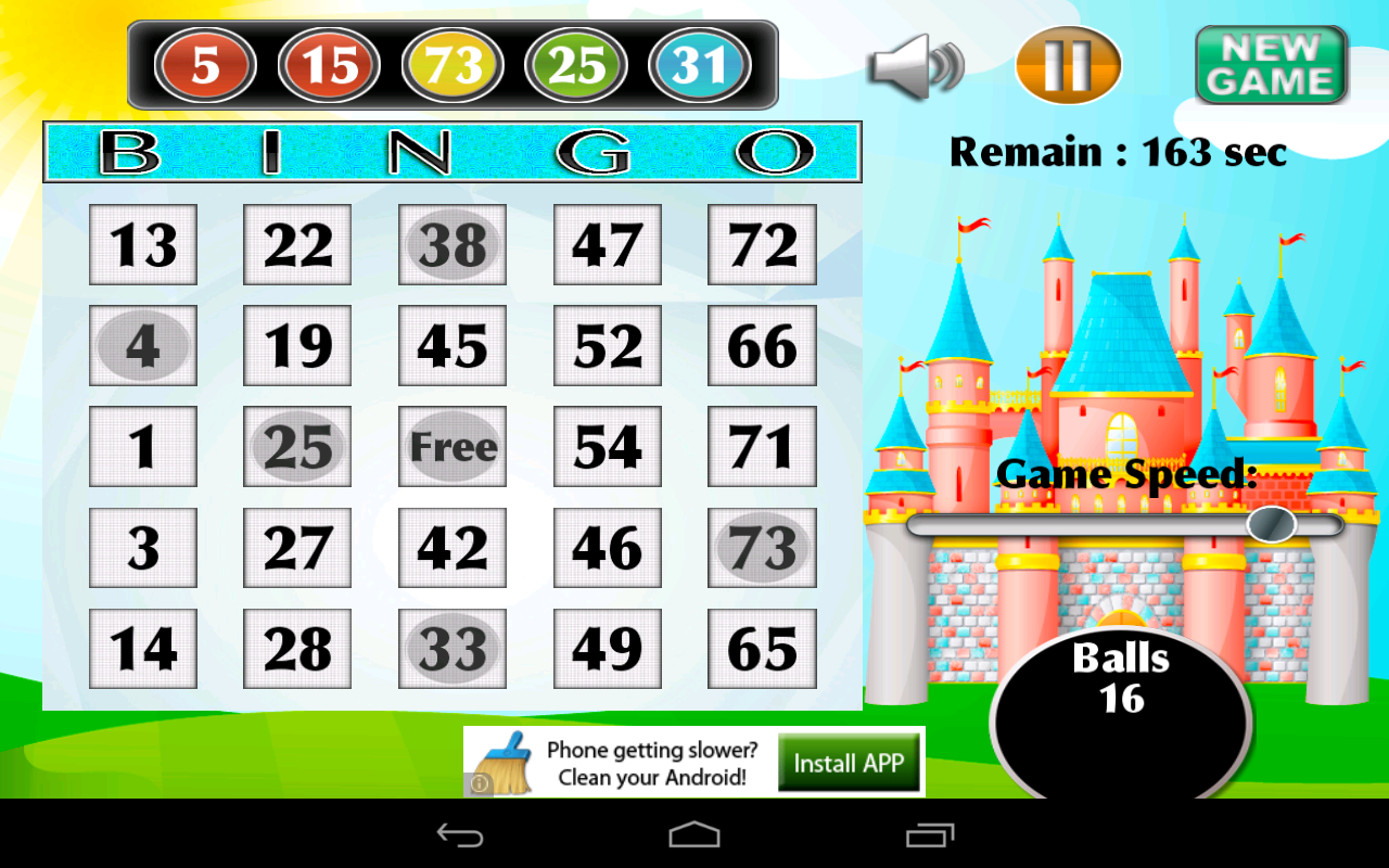 Bingo Free Princess Mansion Castle Caller Bingo for Kindle Fire 2015 ...