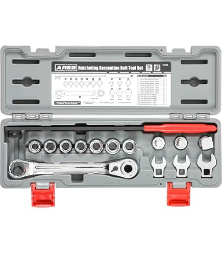 Bicycle Tools 15pcs Universal Ratcheting Wrench Set Complete Serpentine ...