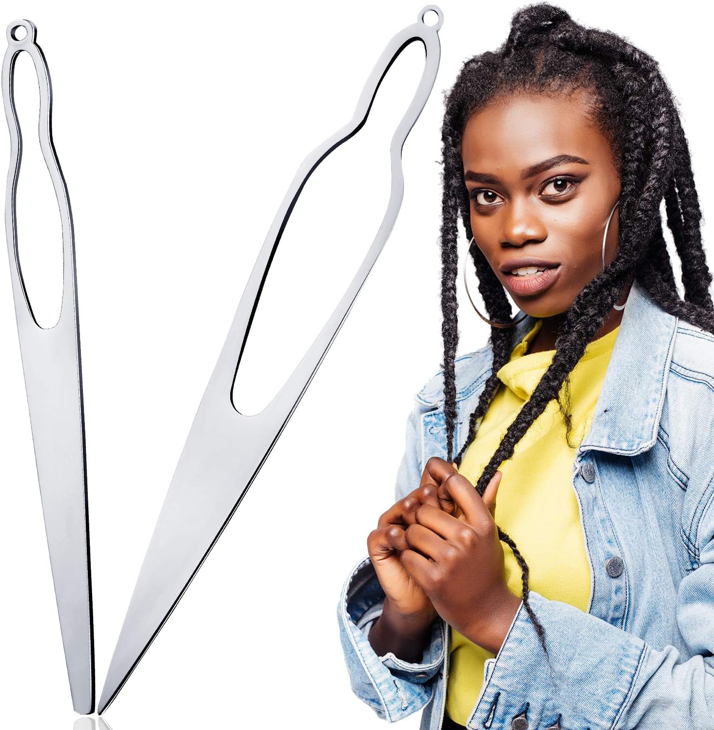 2 Interlocking Tools Sisterlock Dreadlocks Tools Easy Locking Needles ...