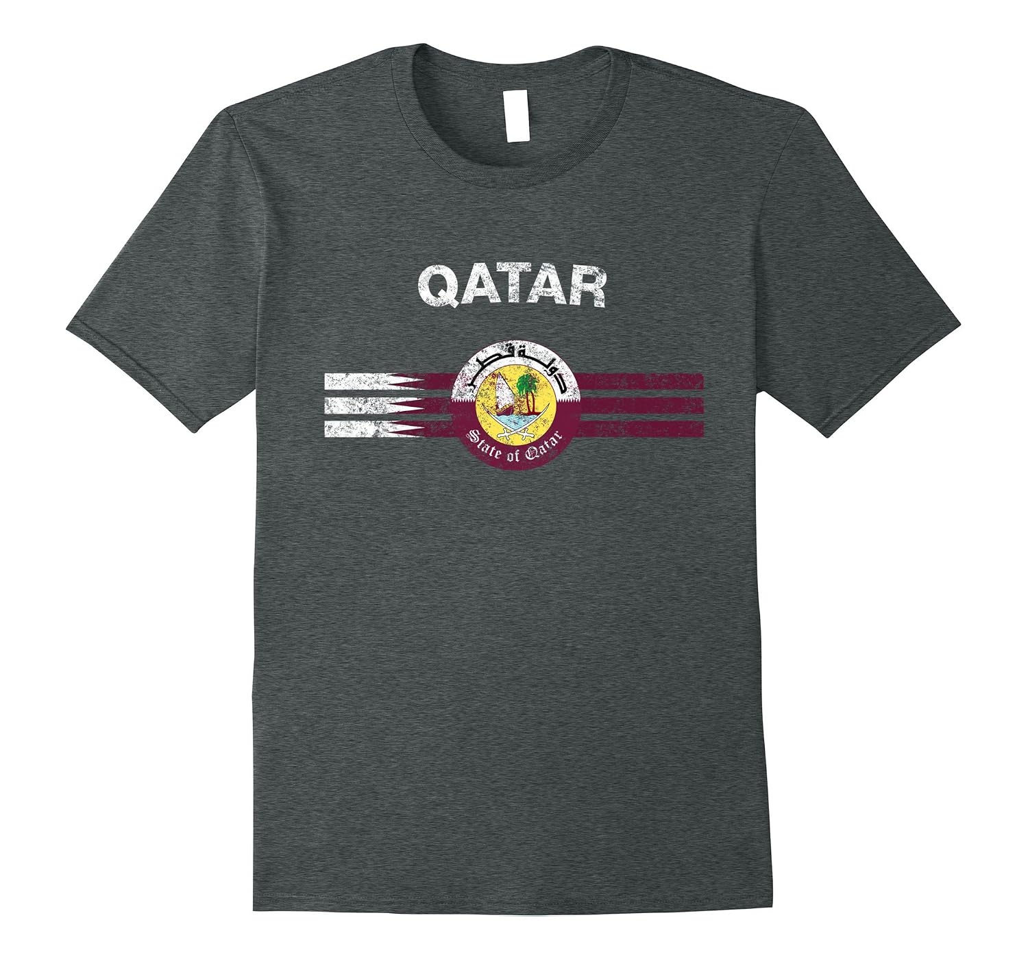 Qatari Flag Shirt – Qatari Emblem Qatar Flag Shirt-TH – TEEHELEN