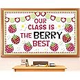 Amazon.com: ZOIIWA Spring Strawberry Bulletin Board Decorations Summer ...