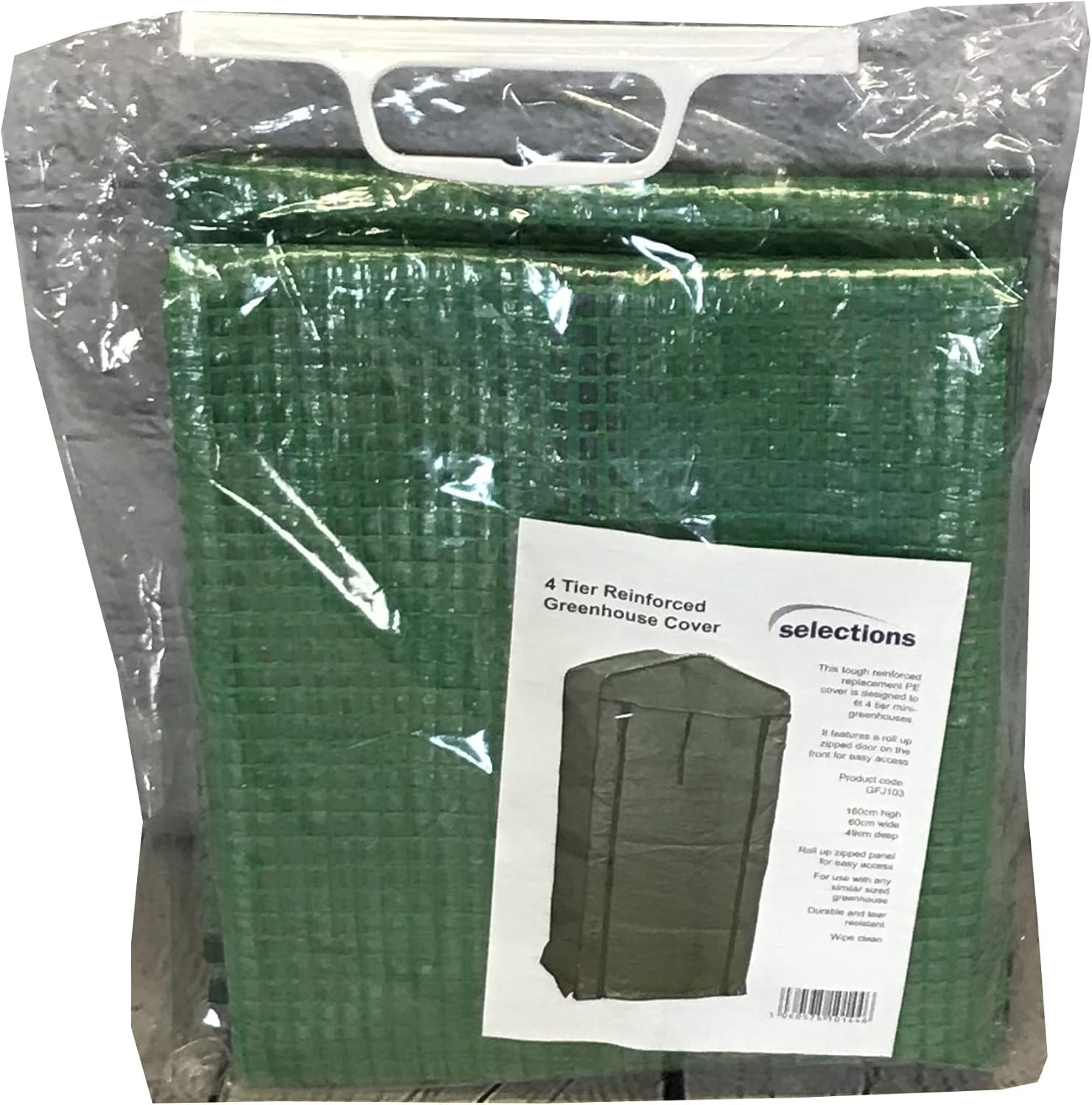 Selections Mini Greenhouse 4 Tier Reinforced Replacement Cover: Amazon ...