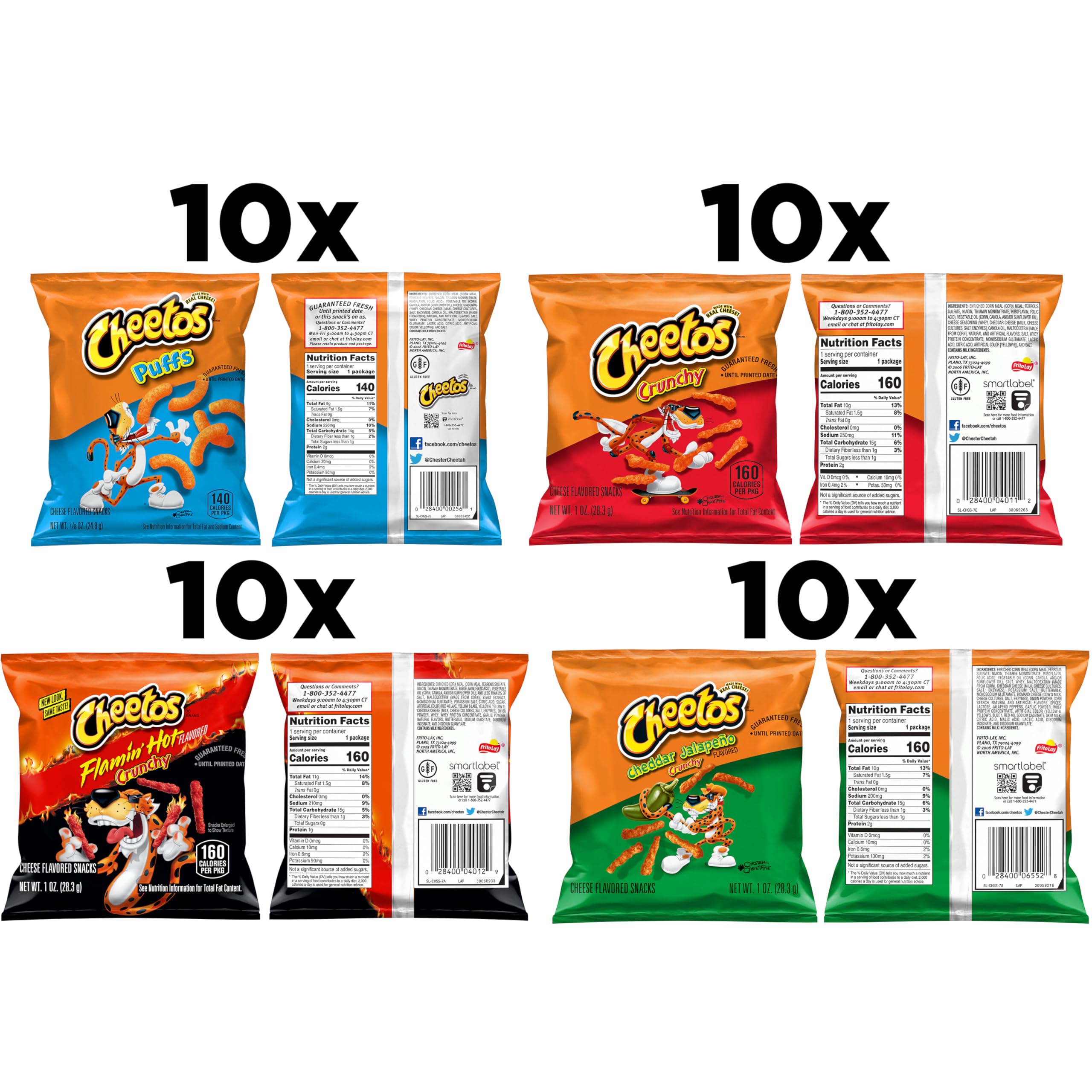 Mua Cheetos Cheese Flavored Snacks, Variety Pack, (Pack of 40) trên ...