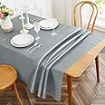 Amazon.com: Cobedzy 1 Pack Silver Satin Tablecloth, 58 x 102 Inches ...