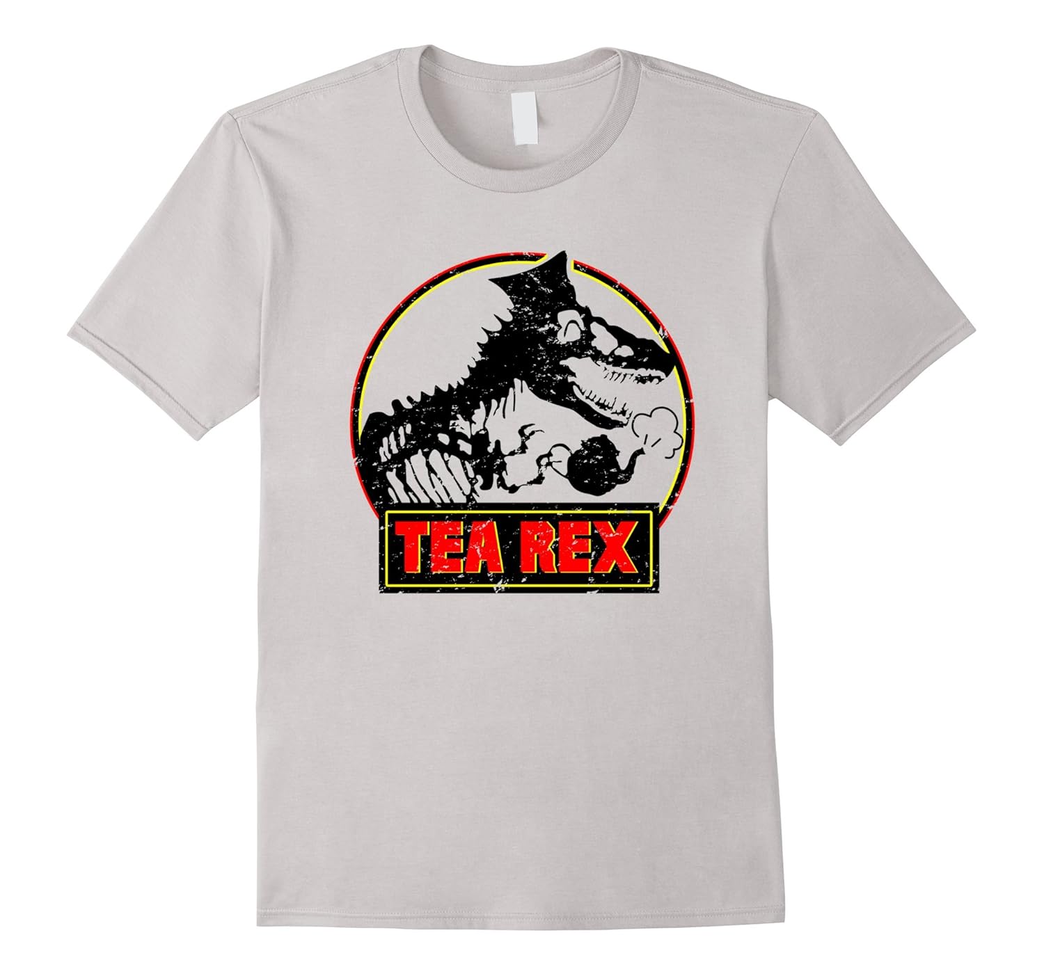 Tea Rex Funny T-Rex Dinosaur Skeleton Drinking Tea T-Shirt-Art – Artvinatee