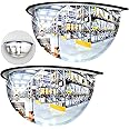 Amazon.com: 2 Pcs Acrylic Half Dome Mirror Corner Mirror Blindspot for ...