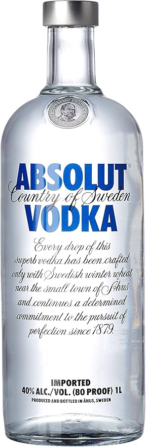 Absolut Vodka 1 L: Amazon.fr: Epicerie