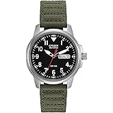 Amazon.com: Citizen Men's Eco-Drive Weekender Garrison Field Watch in ...
