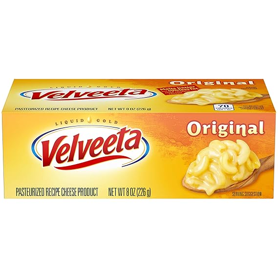 Velveeta Original Cheese Loaf (8 oz Block): Amazon.com: Grocery ...