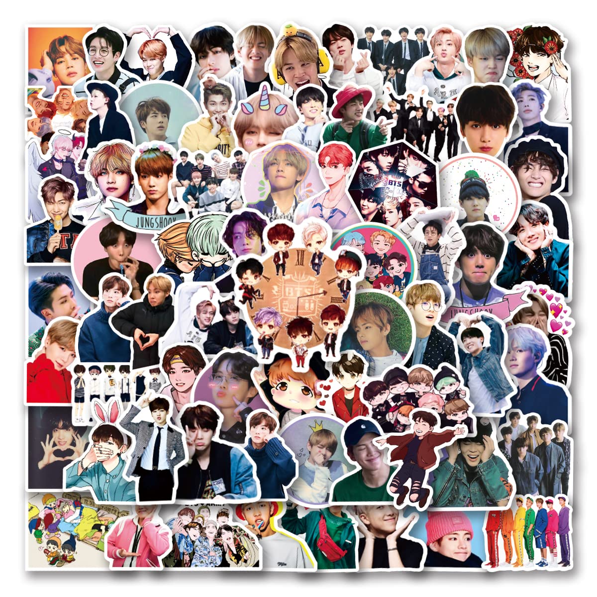 Mua 100 PCS Stickers for BTS Water Bottle,Kpop Stickers Vinyl ...