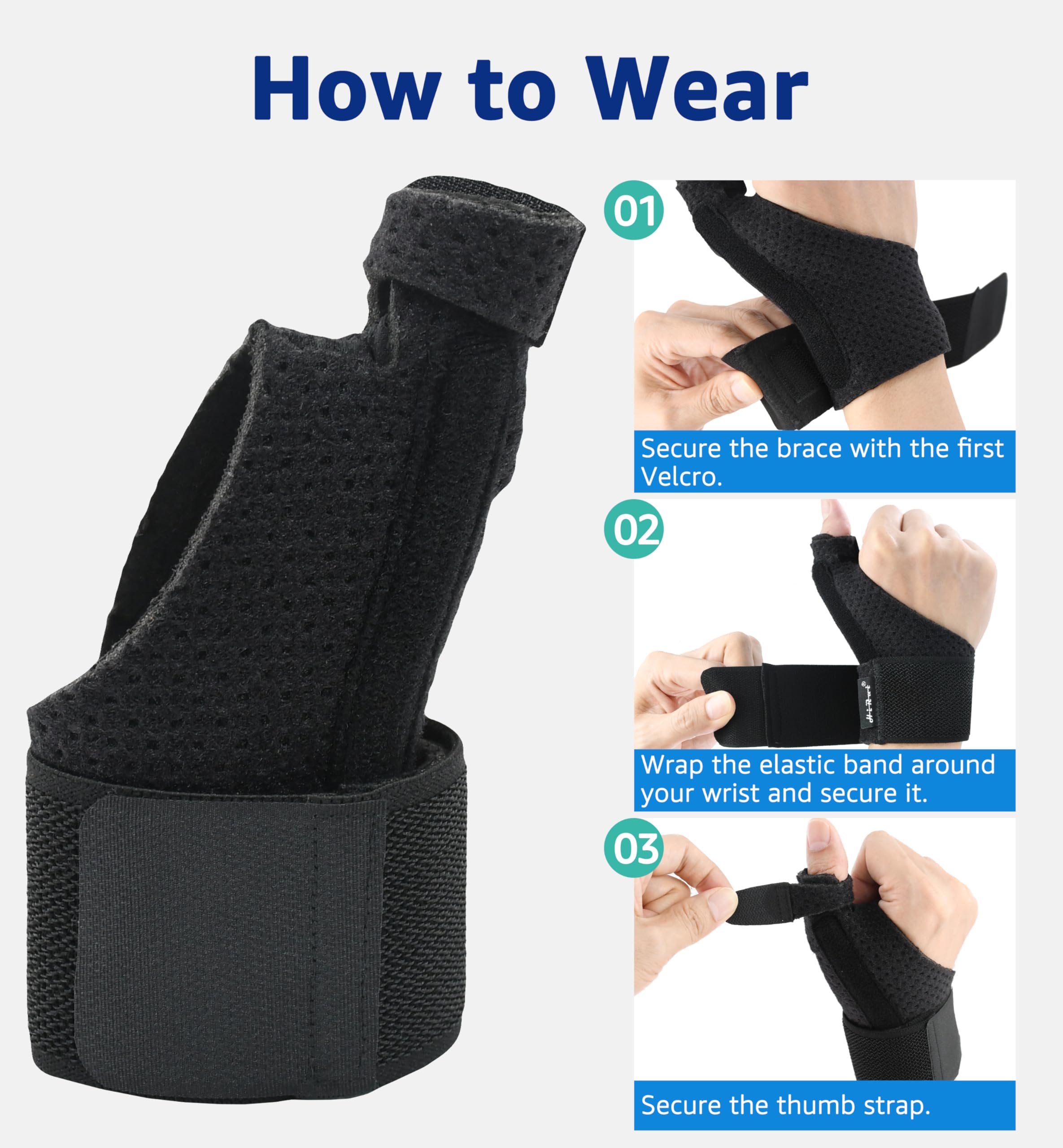 Mua HiRui Wrist Brace Wrist Wraps and Thumb Stabilizer with Splints ...