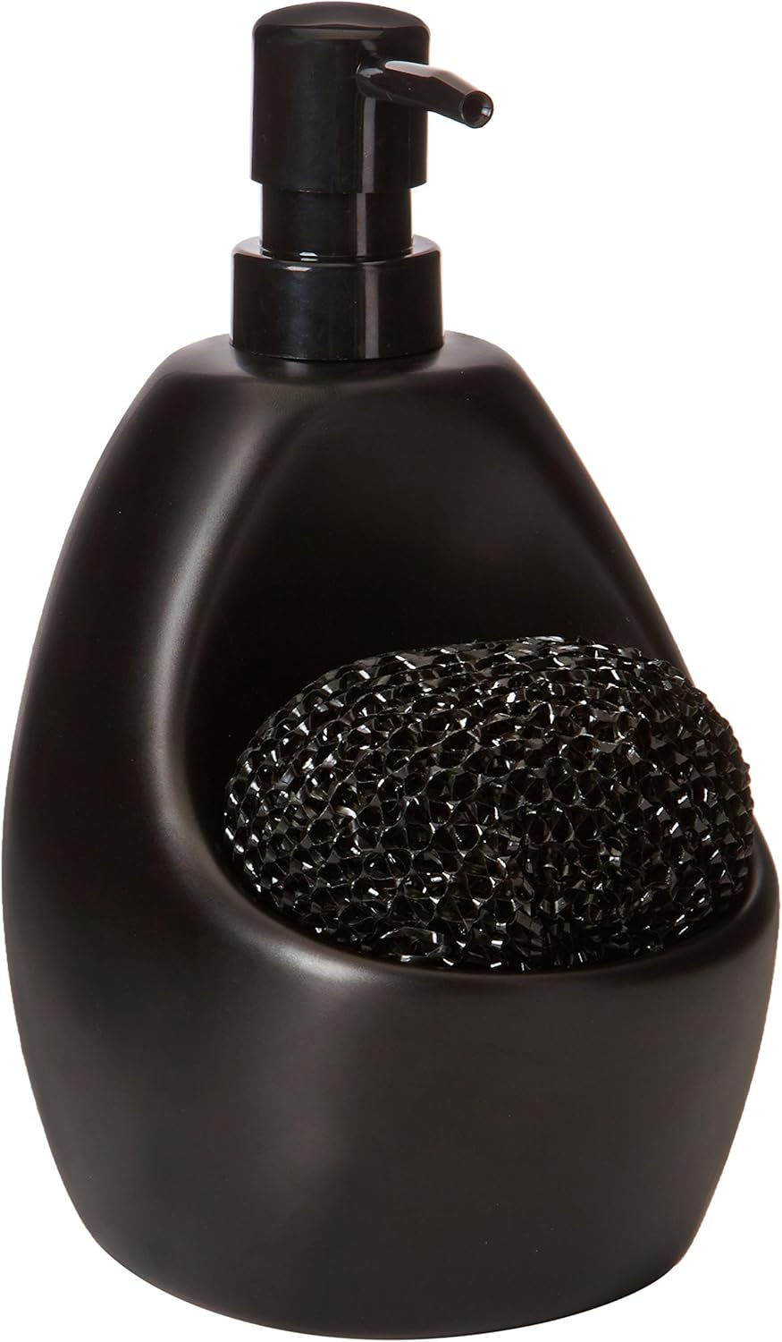Umbra 330750-040 Joey Soap Pump and Scrubby Holder, Black, 20 x 11 x 13 ...