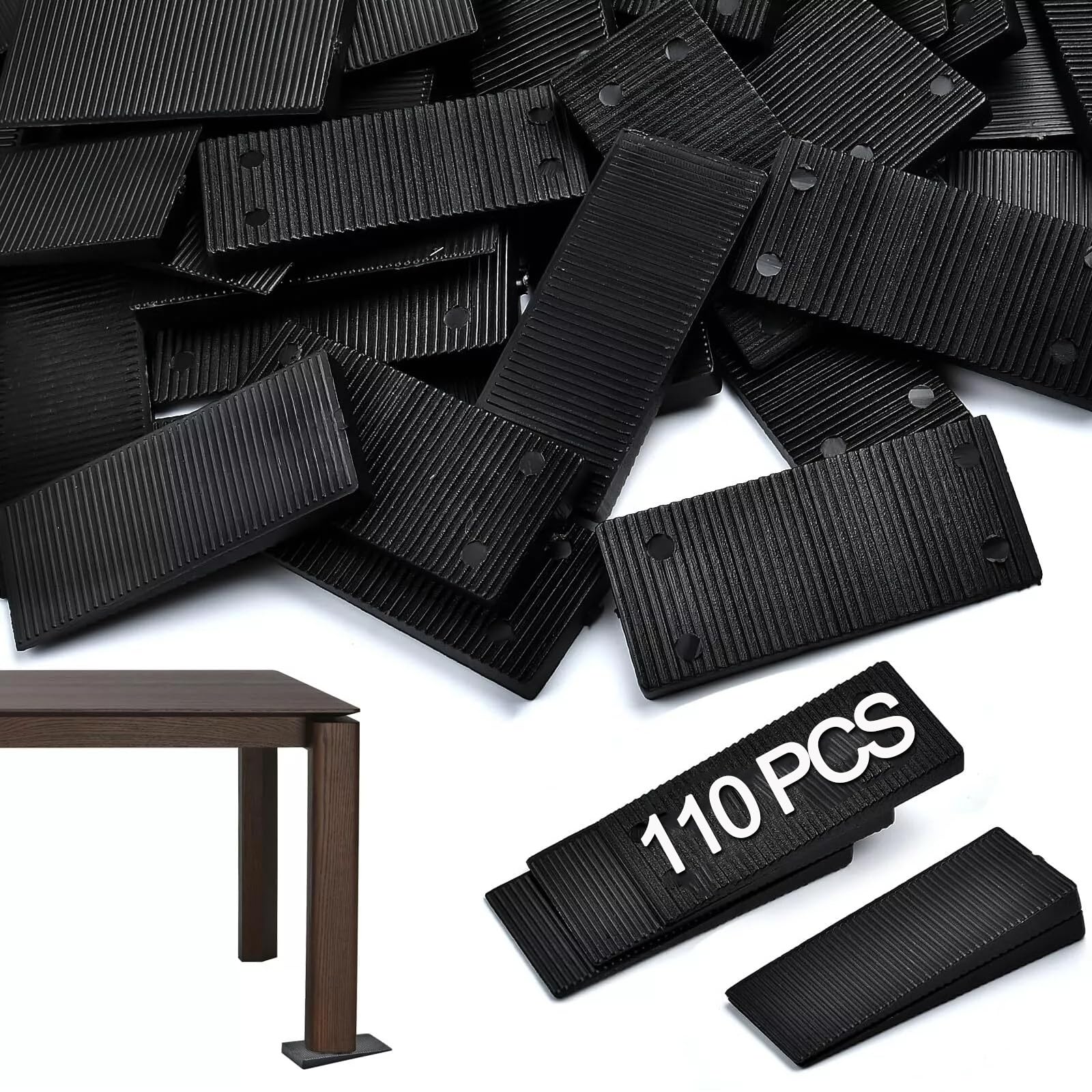 Furniture Levelers,110 PCS Plastic Shims for Leveling,Hard Composite ...