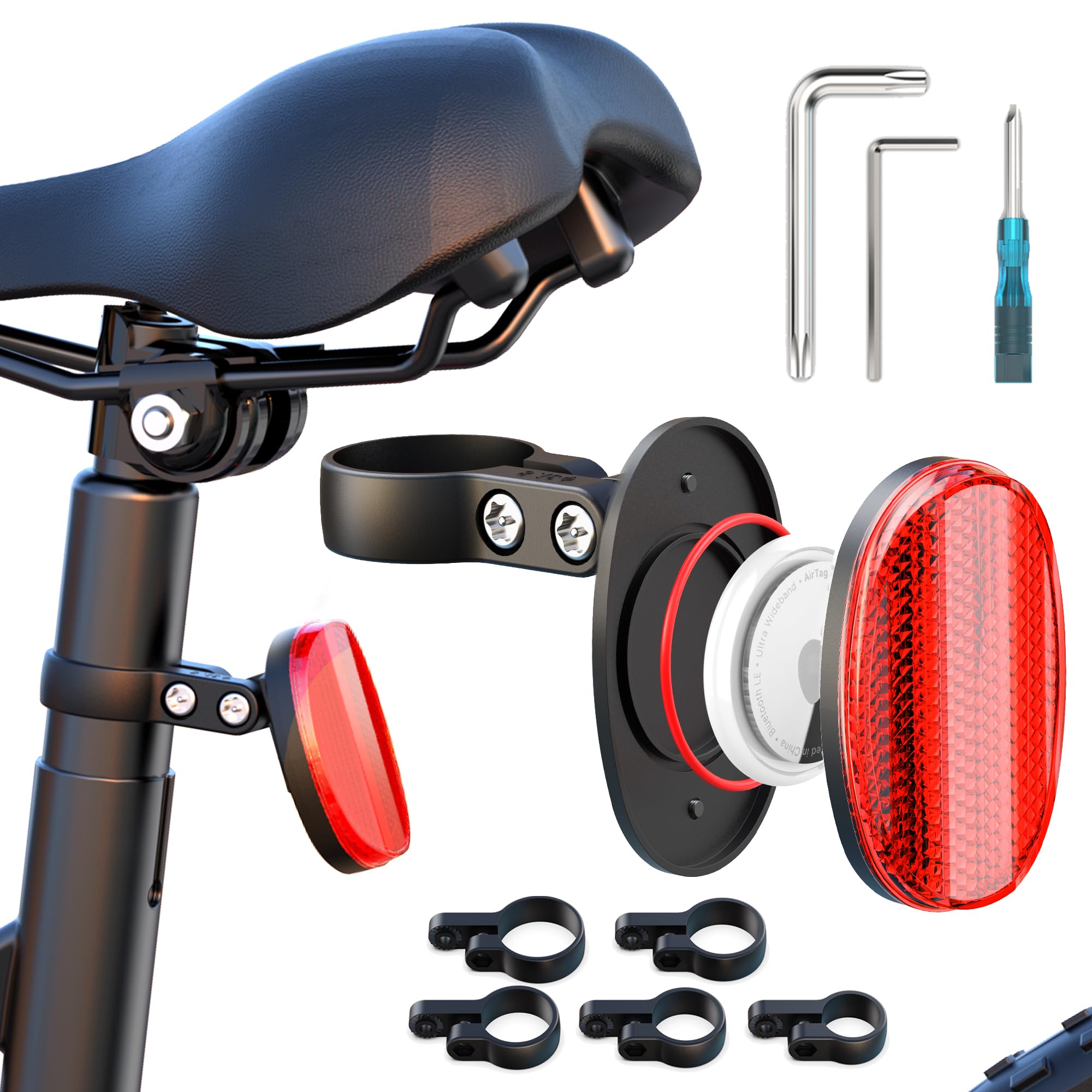 DDJ [Upgraded for Air Tag Bike Mount Hidden, Waterproof Bike for Airtag ...