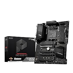 MSI PRO B550-VC ProSeries Motherboard (AMD AM4, DDR4, PCIe 4.0, SATA ...