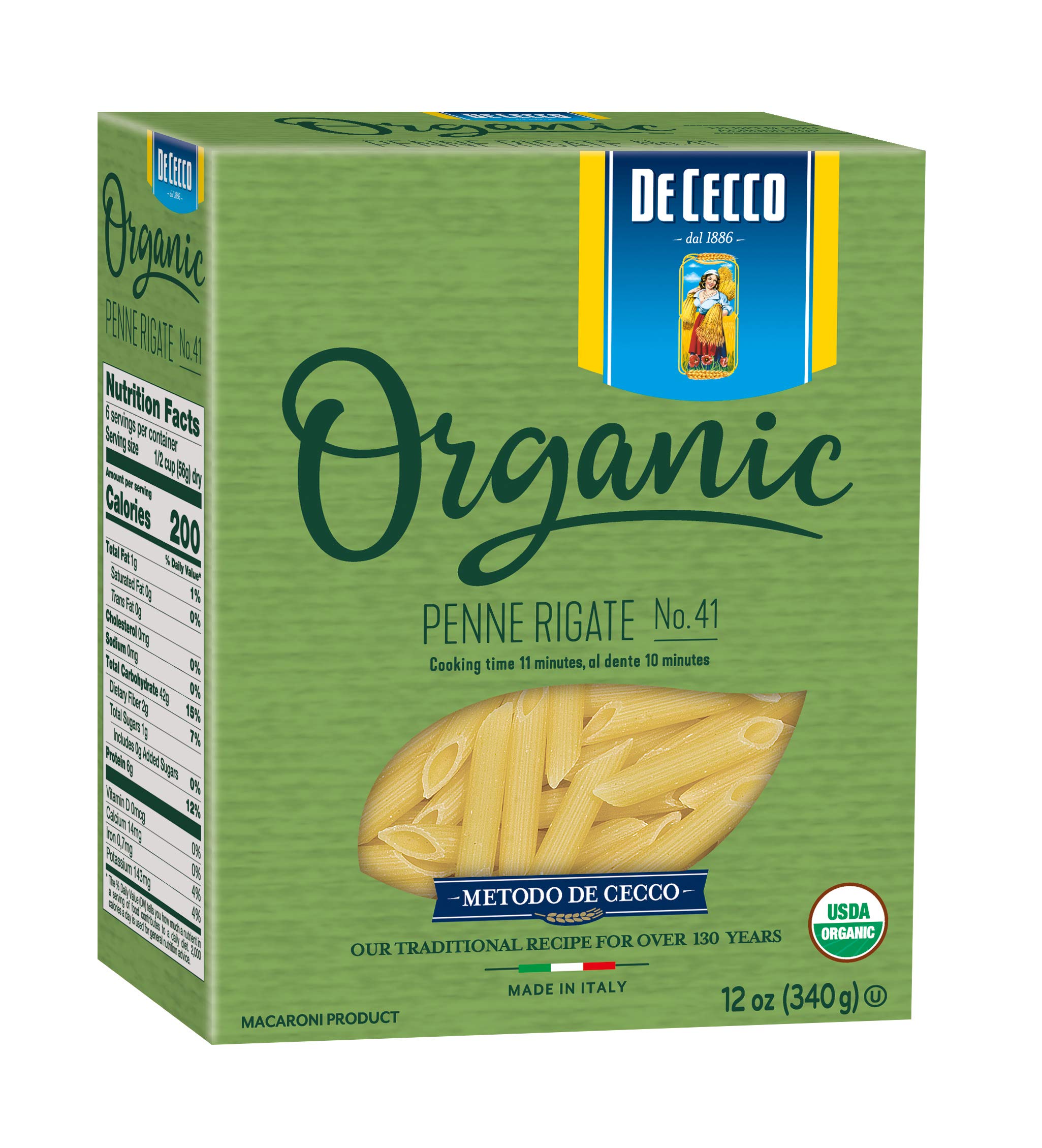 Amazon.com : De Cecco Organic Pasta, Spaghetti No.12, 12 Ounce (Pack of ...