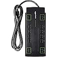 Amazon.com: Amazon Basics Rectangle 12-Outlet Power Strip Surge ...