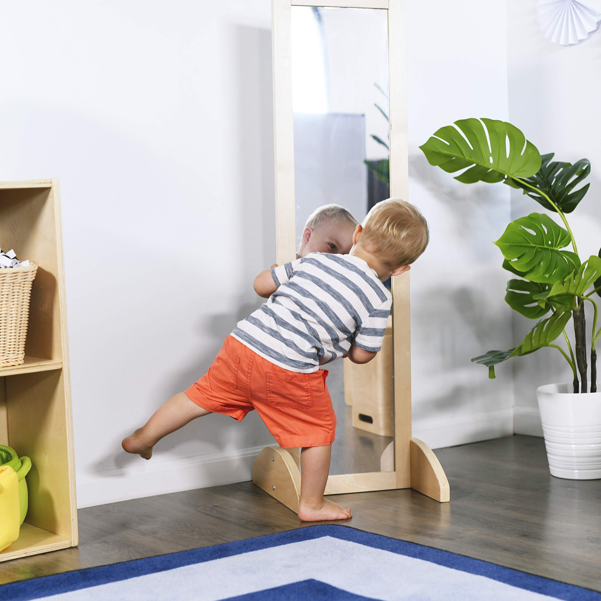 ECR4Kids Double-Sided Shatterproof Bi-Directional Birch Frame Full ...