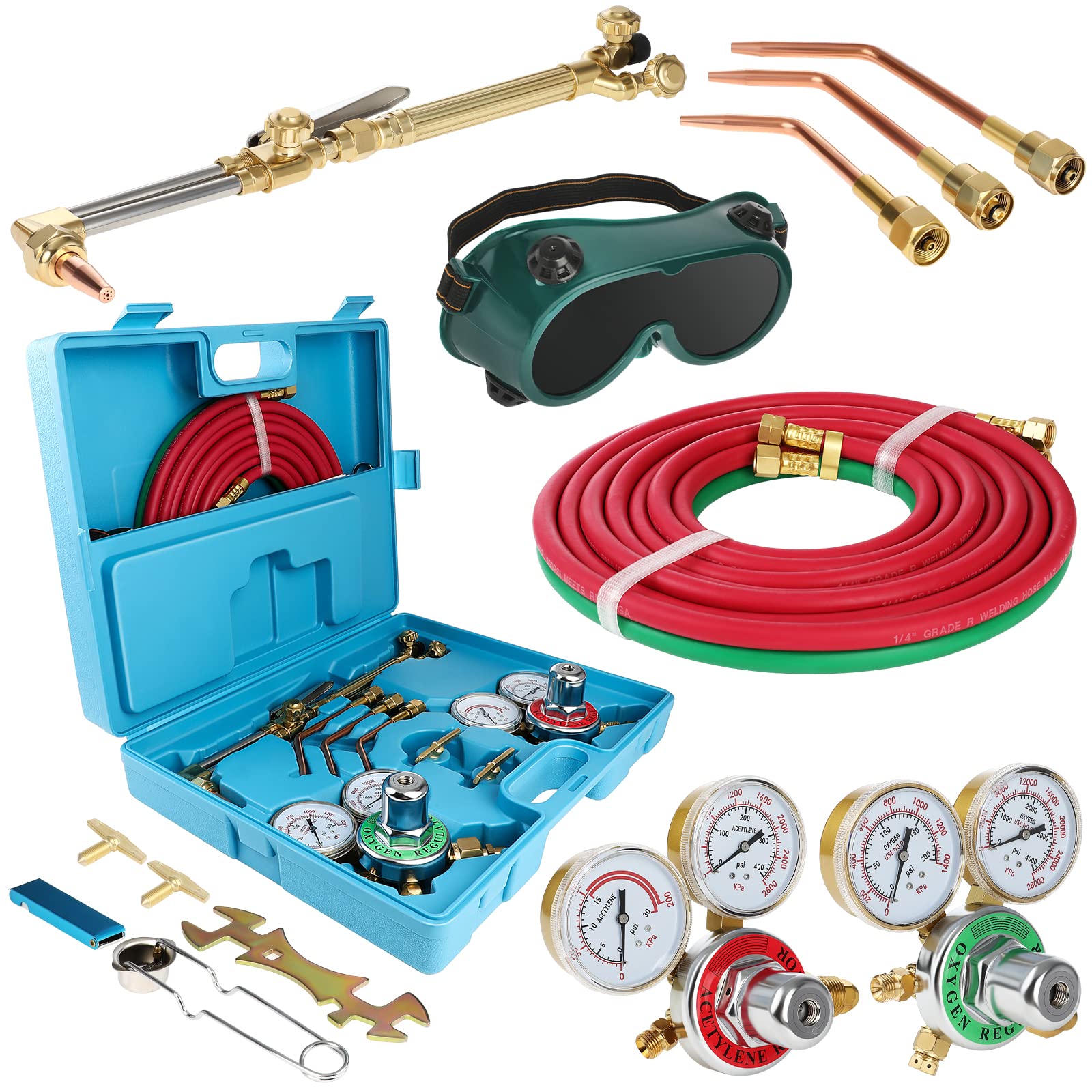 Oxygen Acetylene Torch Kit, Cutting Torch and Welding Kit, Oxy Gas ...