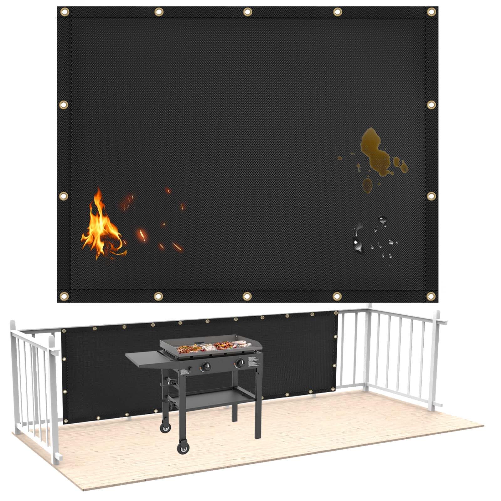 Fireproof Grill Heat Shield to Protect Deck Fence from Grill Heat, Heat ...