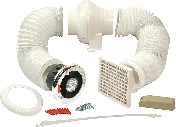 Manrose 120mm Shower Light/ Extractor Fan: Amazon.co.uk: DIY & Tools