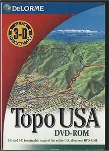 Amazon.com: DeLorme Topo USA DVD-ROM 2-D and 3-D Topographic Maps of ...