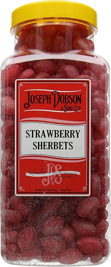 Joseph Dobson & Sons Sherbet Strawberries Sweets 3 kg: Amazon.co.uk ...