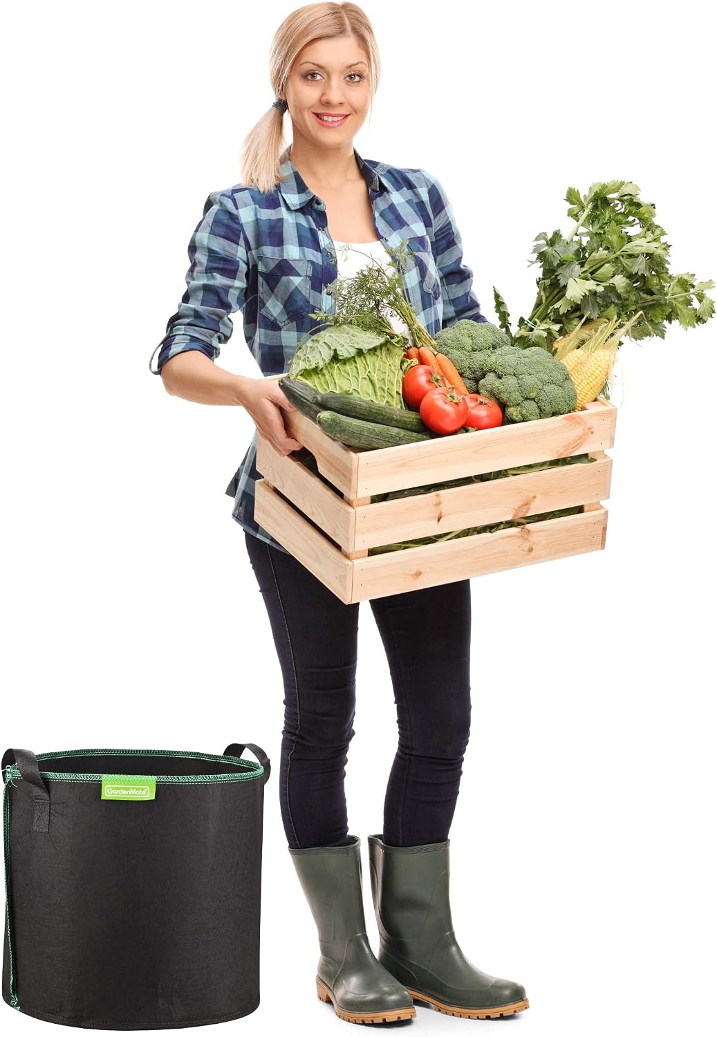 GardenMate 3-Pack 60 litres/16 gallons soft-sided plant pots – Grow ...