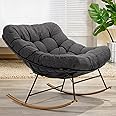 Amazon.com: Bme Patio Rocking Chair Outdoor & Indoor, Metal Patio ...