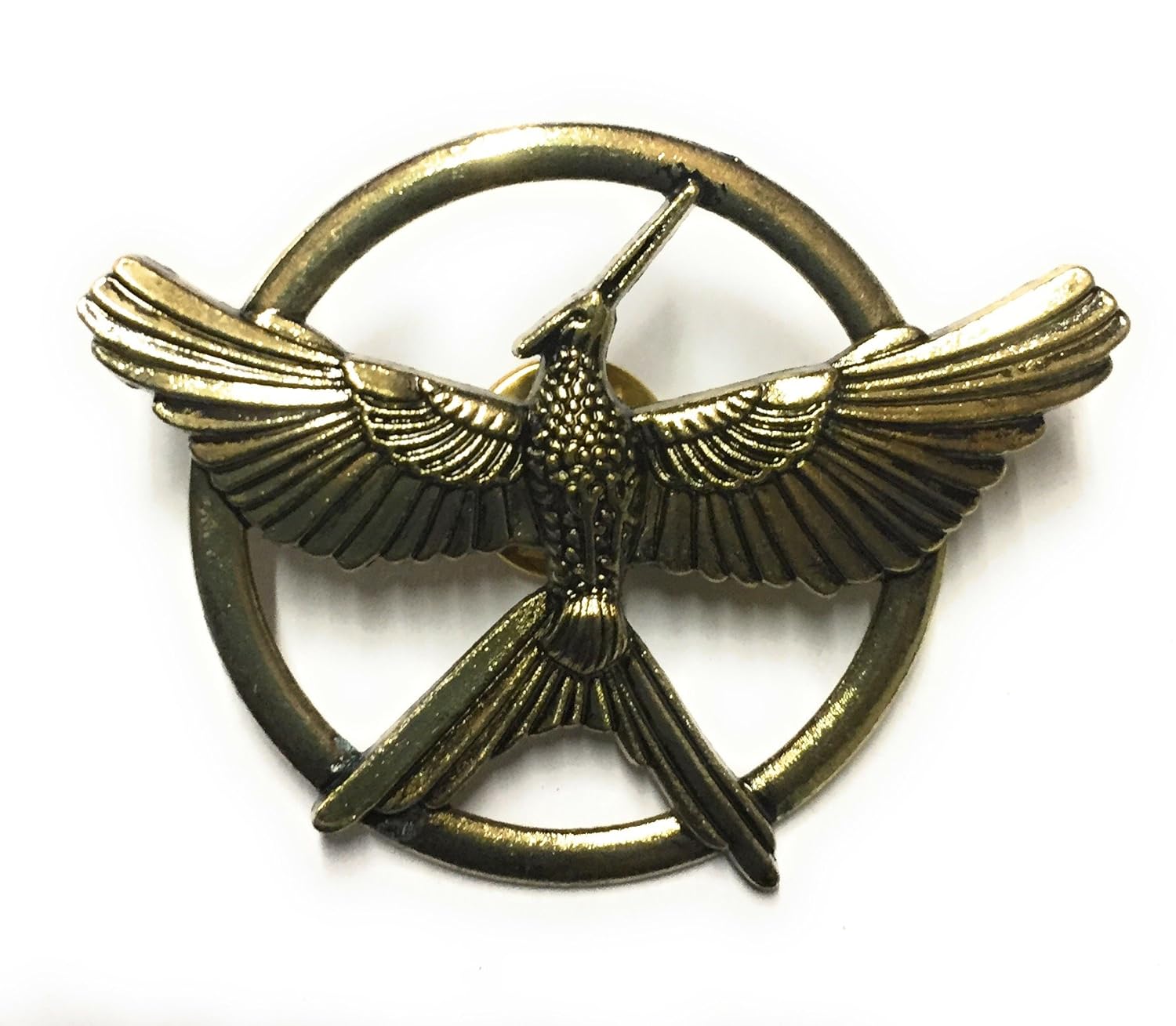The Hunger Games Mockingjay Pin Brooch Bronze (Set of 2): Amazon.co.uk ...