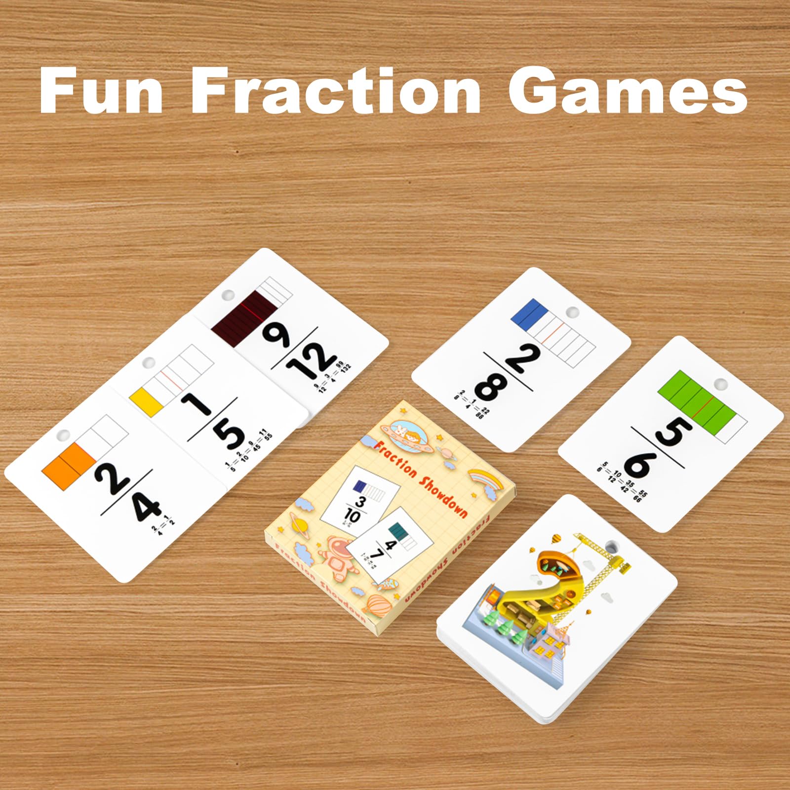 Mua Alened Math Game Fraction War Flash Cards, Fraction Manipulatives ...