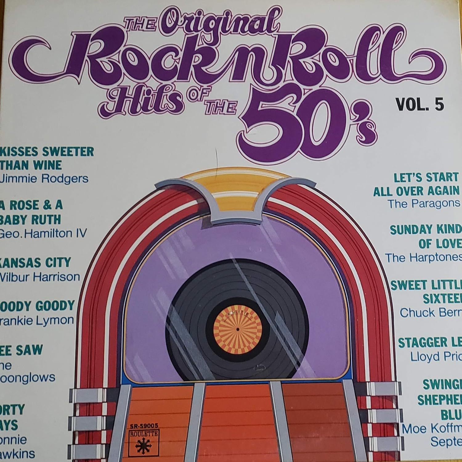 Various - The Original Rock n Roll Hits Of The 50's Volume 5 LP Record ...