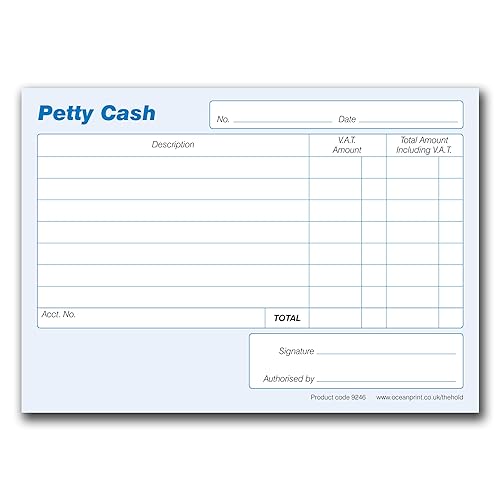 5 Star Office Petty Cash Pad 160 Pages 88x138mm [Pack 5]: Amazon.co.uk ...
