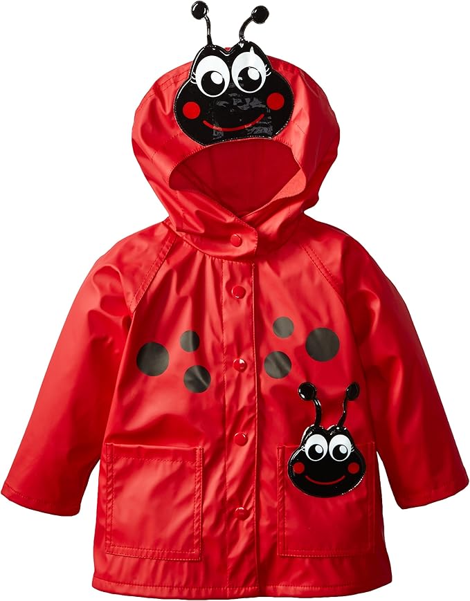 Amazon.com: Western Chief Little Girls' Ladybug Rain Coat, Red, 4/5 ...