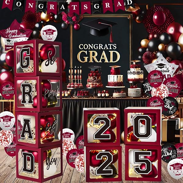 Graduation Decoration Backdrop Chinco Class Of 2025 Graduation Banners ...