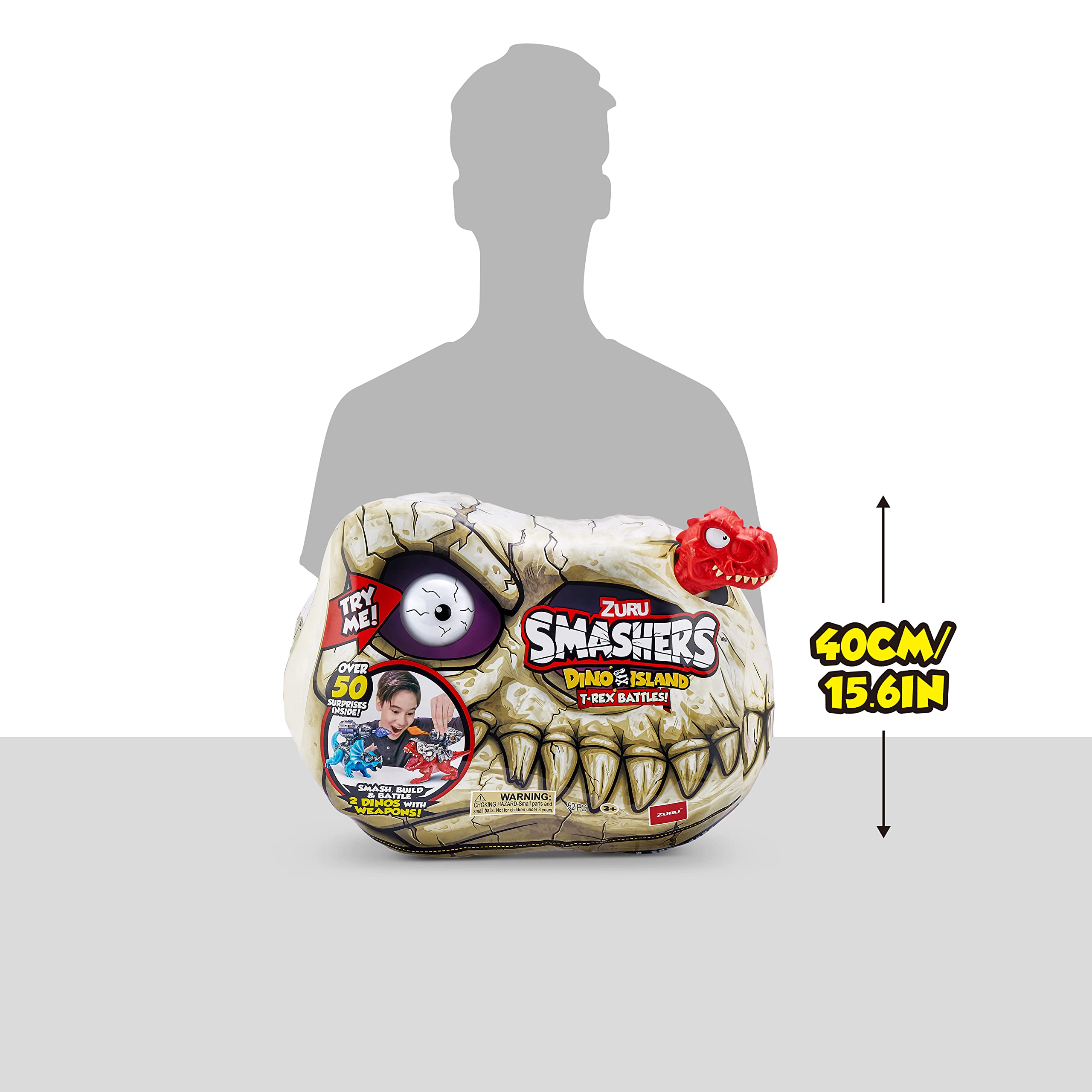 Mua Smashers Dino Island T-Rex Battles (Red Version) by ZURU 50 ...