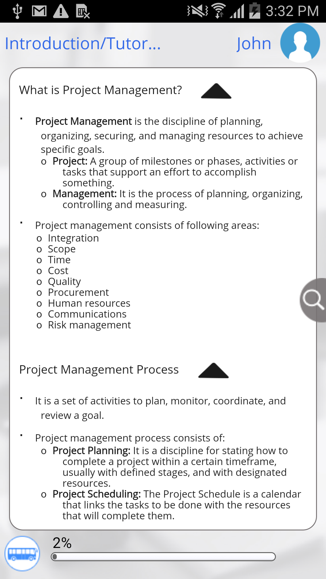 Learn Project Management by GoLearningBus:Amazon.com:Appstore for Android