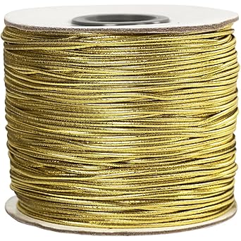 41047 Create Craft - Elastic Cord -1 mm -gold -100 m: Amazon.co.uk ...