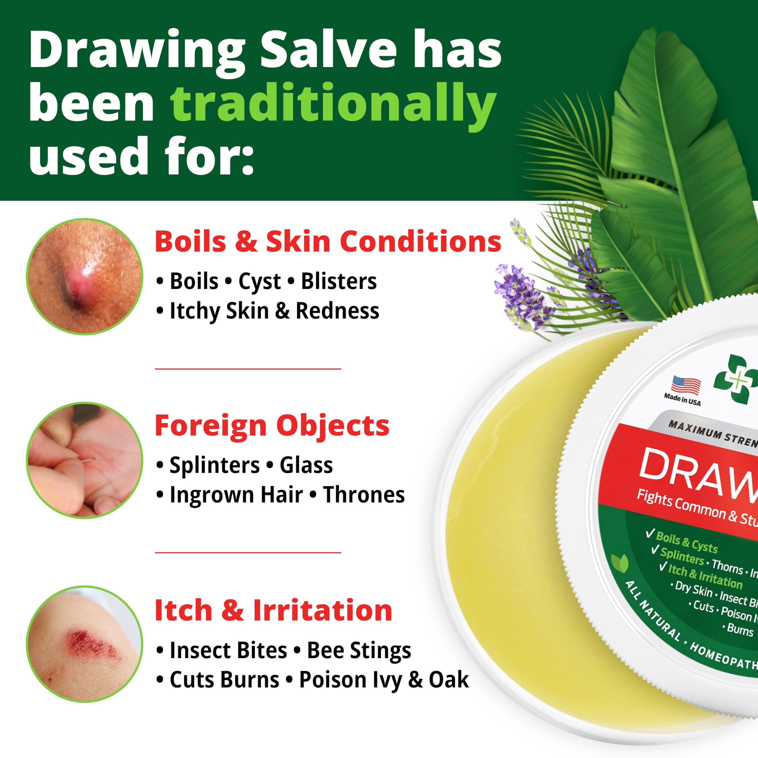 Mua OWELL Naturals Drawing Salve Ointment 1oz, ingrown Hair Boil ...