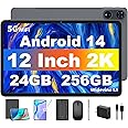 Amazon.com : Tablet 12 inch Android 14 Tablets, 24GB（8+16）RAM+256 ...