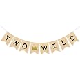 Amazon.com: Uniwish Two Wild Banner Baby Boy Girl 2nd Birthday Party ...