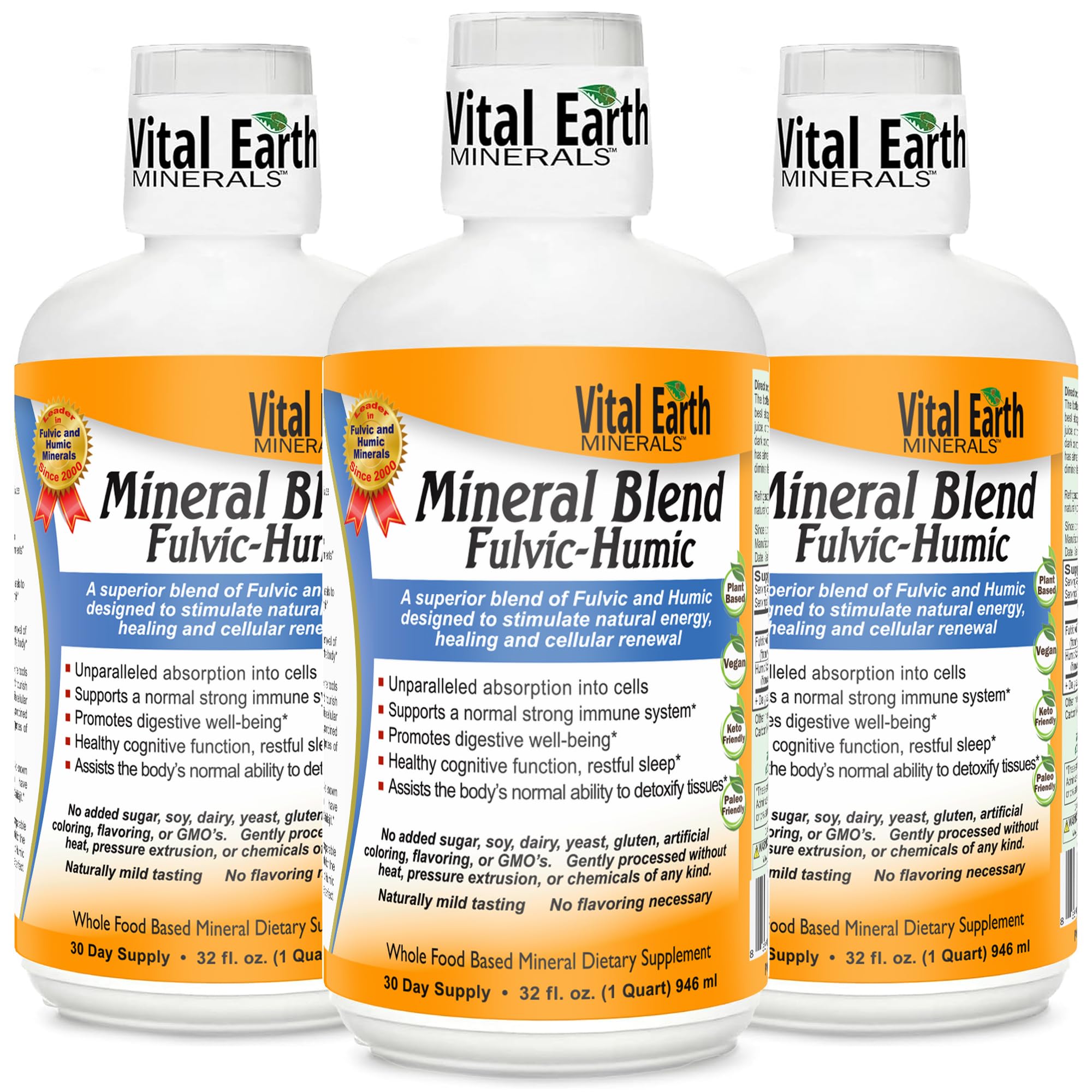 Mua Vital Earth Minerals Fulvic Humic Mineral Blend Liquid 3-Pack ...
