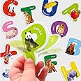Amazon.com: Letter Gel Decals Stickers, Thick Removable Reusable ...