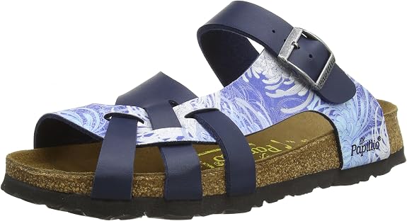 Papillio by Birkenstock Pisa, Unisex-Child Sandals, Chrysanthemum Blue ...