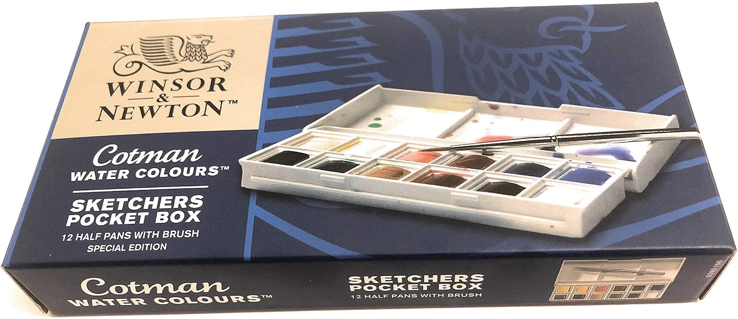 Winsor & Newton Cotman Sketcher’s Pocket Box Set of 12 Special Edition ...