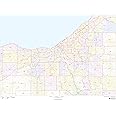 Amazon.com : Cuyahoga County, Ohio Zip Codes - 48" x 36" Laminated Wall ...