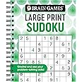 Amazon.com: Brain Games - Large Print Sudoku Puzzles (Green): 9781640304598: Publications ...