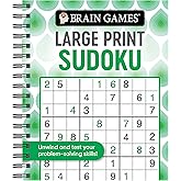 Amazon.com: Brain Games - Large Print Sudoku Puzzles (Green): 9781640304598: Publications ...